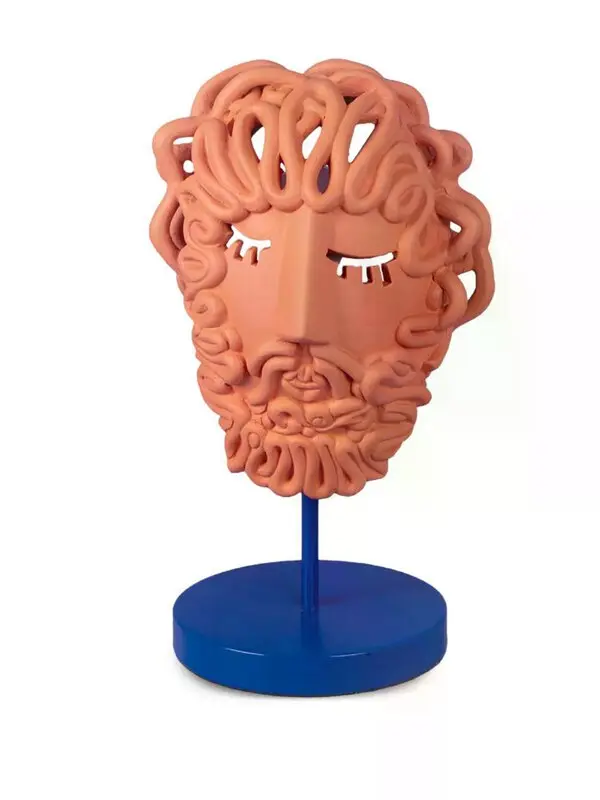 SELETTI Magna Graecia Ulysse Mask Lamp - Orange