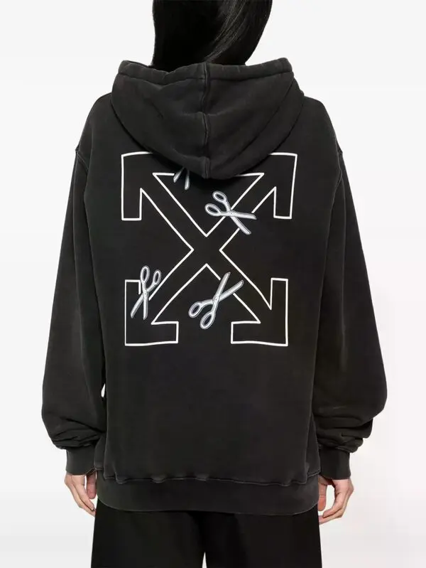 Off-White Scissor Arrow Hoodie - Black
