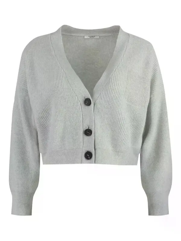 Peserico Ribbed-knit Button Cardigan