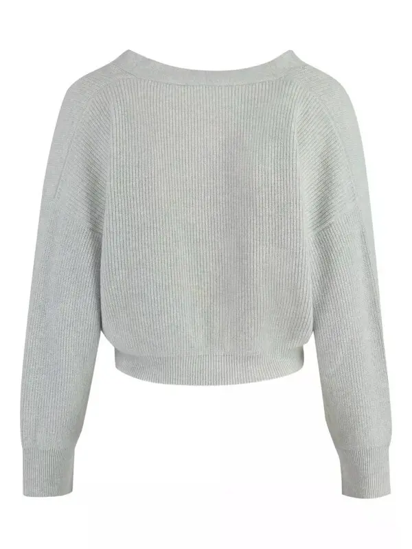 Peserico Ribbed-knit Button Cardigan