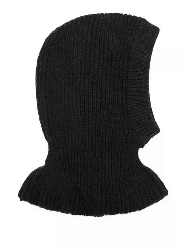 LEMAIRE Ribbed Balaclava - Black