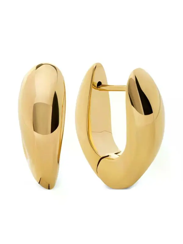 Monica Vinader Nura Medium Hoop Earrings - Gold