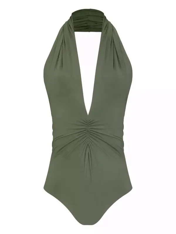 LYGIA & NANNY Isatou Halterneck Swimsuit - Green