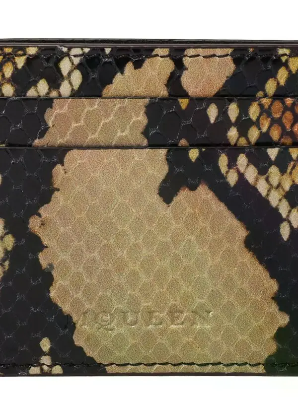 Alexander McQueen Snakeskin Cardholder