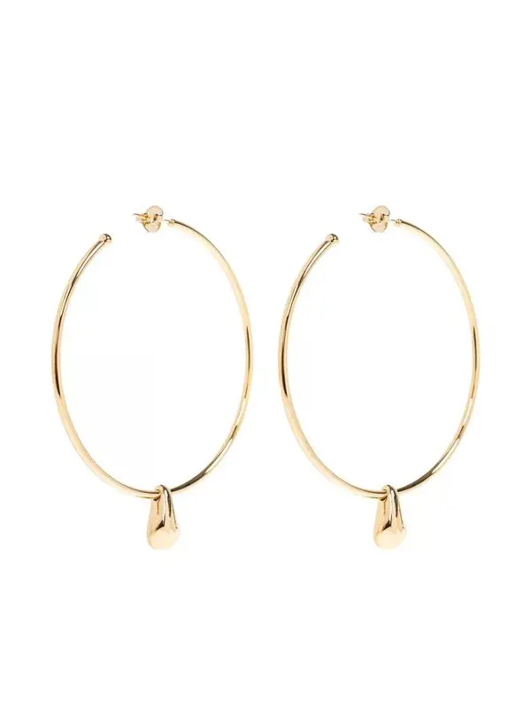 Isabel Marant Teardrop-detail Hoop Earrings - Gold