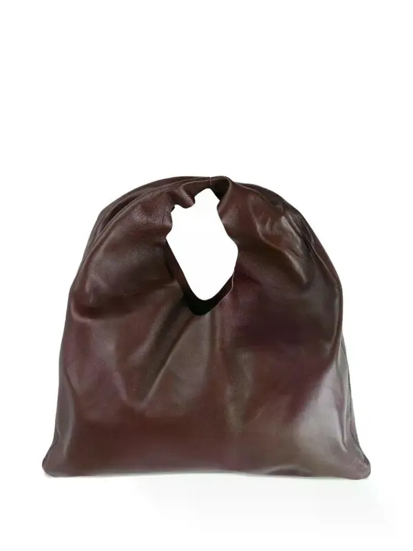 THE ROW Draped Leather Tote - Brown