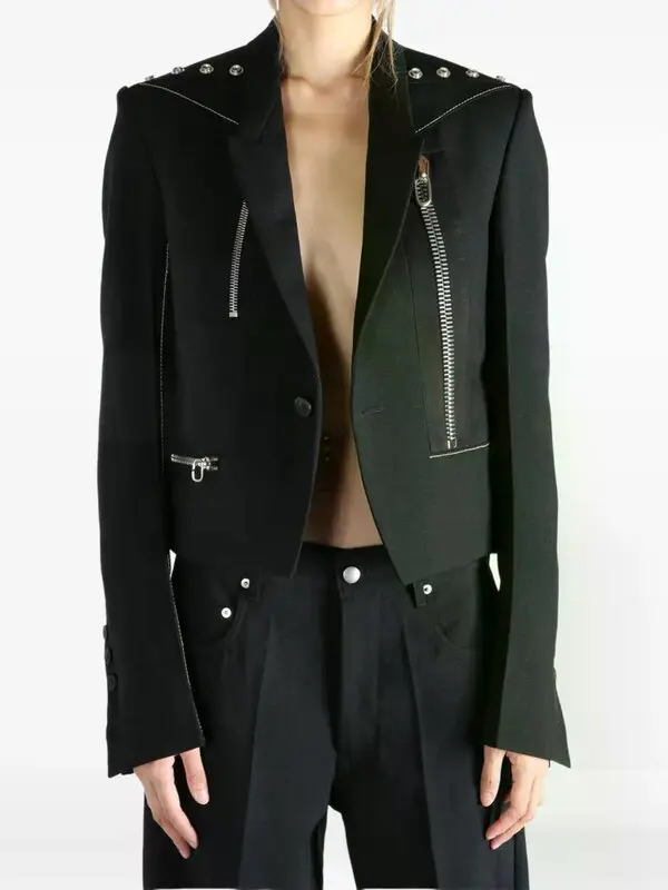 Rick Owens Zip-detail Studded Jacket