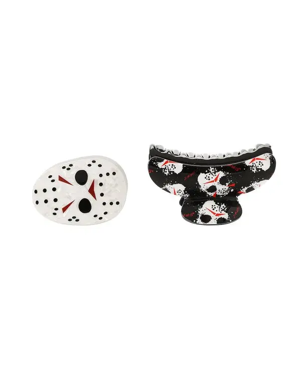 FRIDAY THE 13TH Jason Mask Hair Clip Set - Ftt 2-piece Jason Mask
