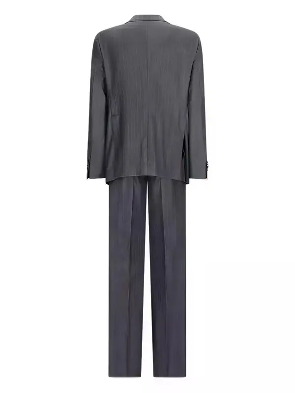 Tagliatore Stripe-pattern Suit - Grey