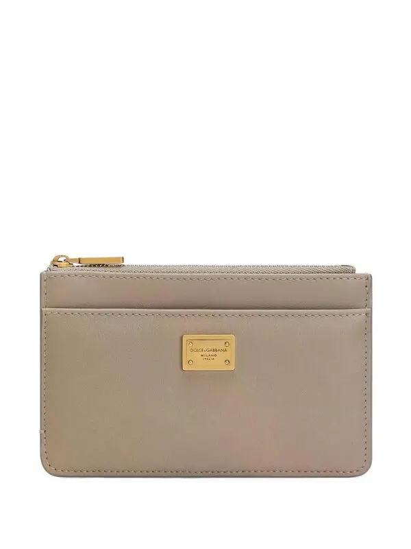 Dolce & Gabbana Leather Cardholder - Neutrals