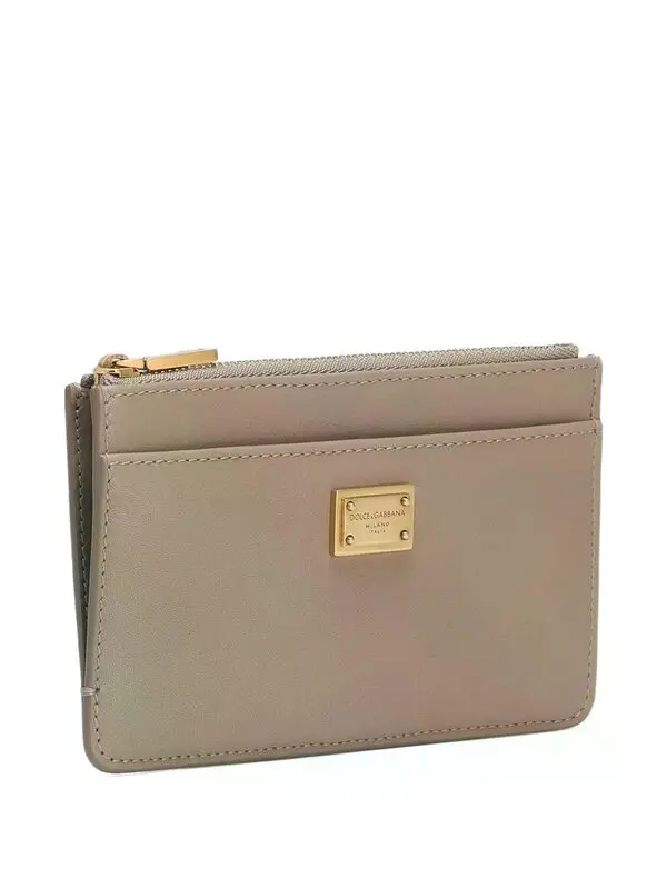 Dolce & Gabbana Leather Cardholder - Neutrals