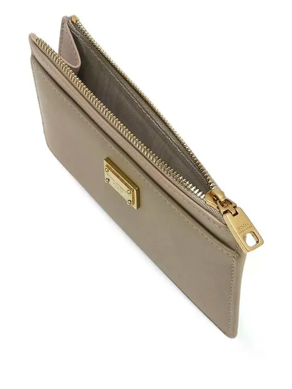 Dolce & Gabbana Leather Cardholder - Neutrals