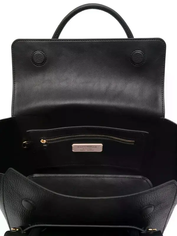 COCCINELLE Double Beat Leather Tote Bag