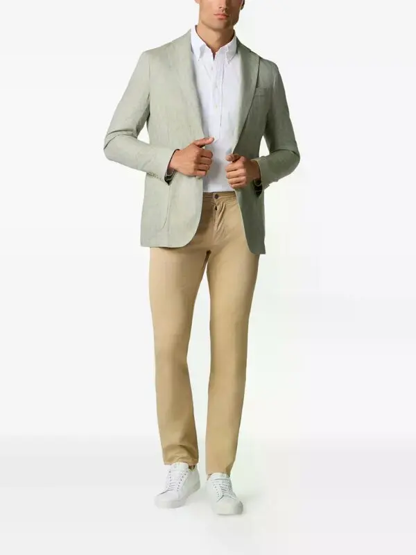 Brooks Brothers Herringbone Linen Blazer