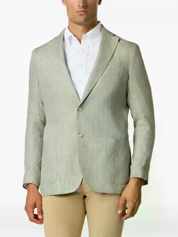 Brooks Brothers Herringbone Linen Blazer