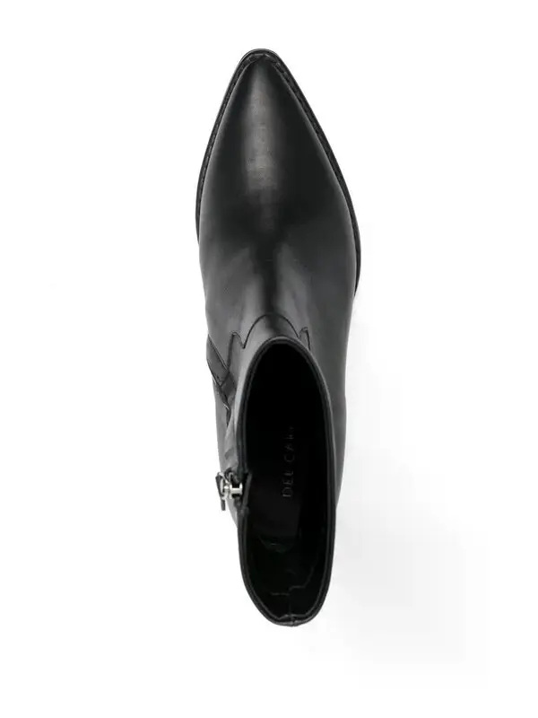 DEL CARLO Cuban-heel Pointed Ankle Boots