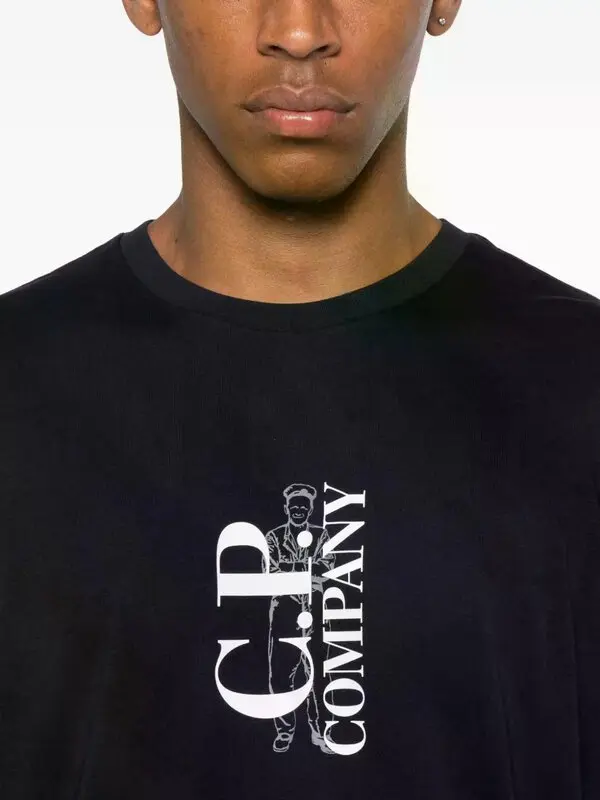 C.P. COMPANY Logo-print Cotton T-shirt