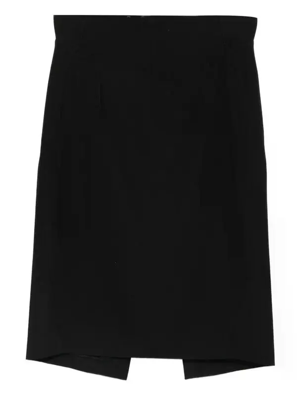 MUGLER Paneled Midi Skirt