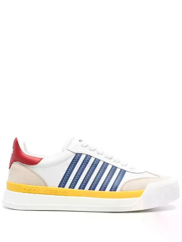 Dsquared2 Jersey Leather Sneakers