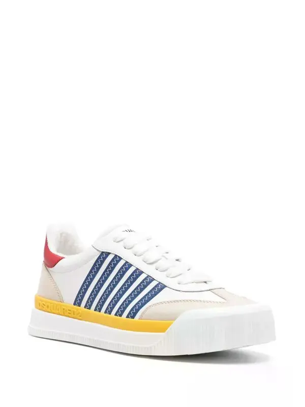 Dsquared2 Jersey Leather Sneakers