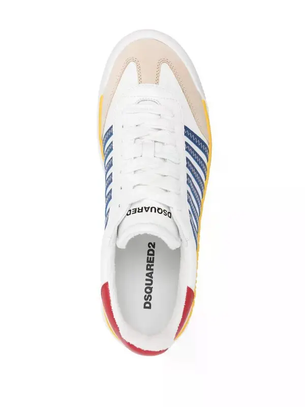 Dsquared2 Jersey Leather Sneakers