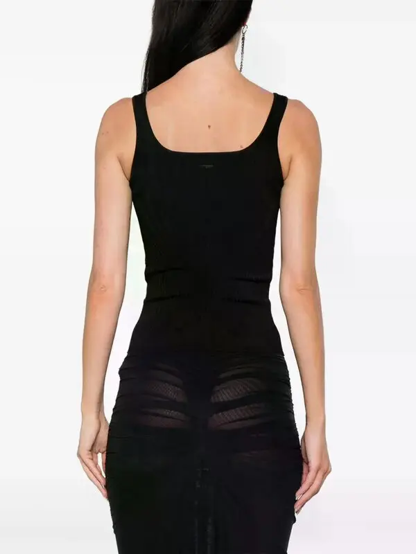 MUGLER Scoop-neck Tank Top