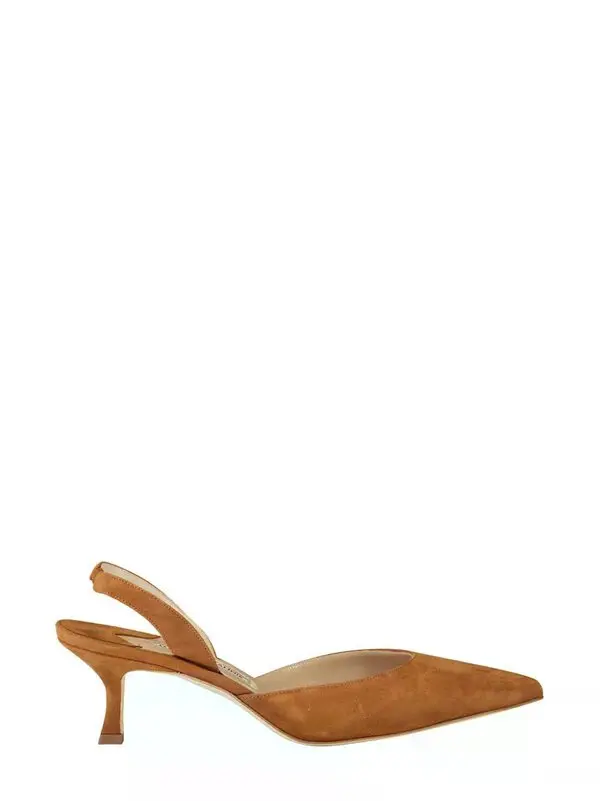 Manolo Blahnik 50mm Carolyne Pumps - Brown