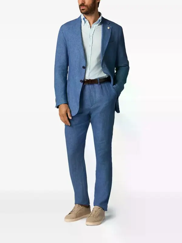 Brooks Brothers Textured Linen Trousers