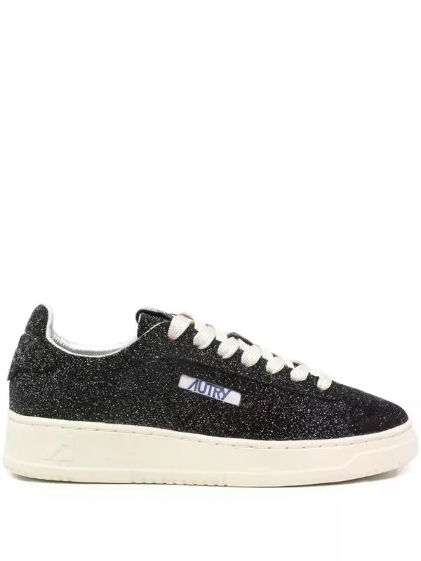 AUTRY Dallas Low Glittered Sneakers - Black