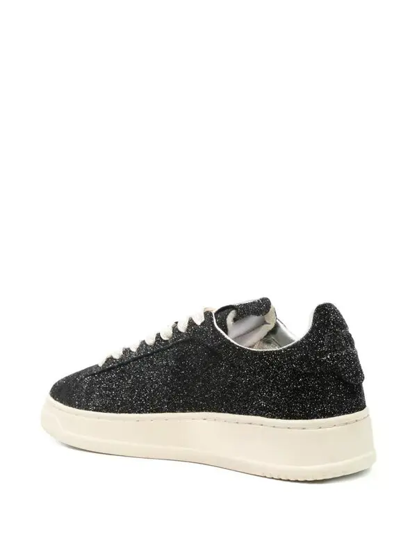 AUTRY Dallas Low Glittered Sneakers - Black