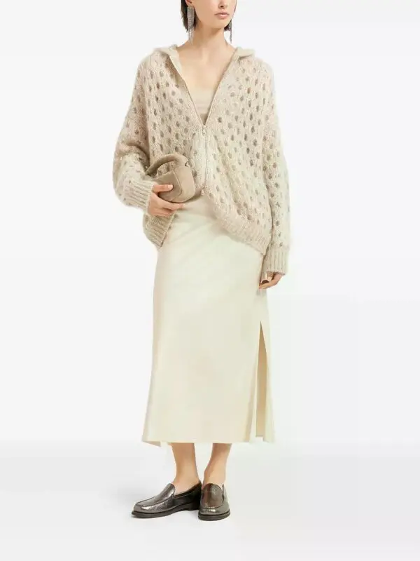 Brunello Cucinelli Midi Skirt With Side Slits