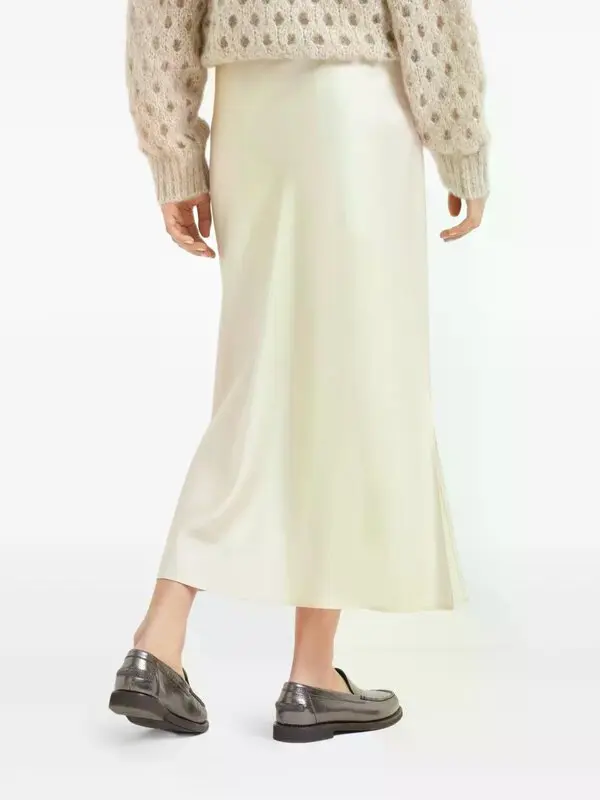 Brunello Cucinelli Midi Skirt With Side Slits