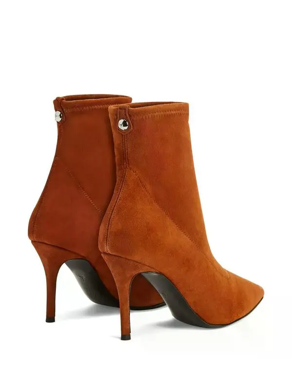 GIUSEPPE ZANOTTI Mirea Pointed-toe Stiletto Boots - Brown