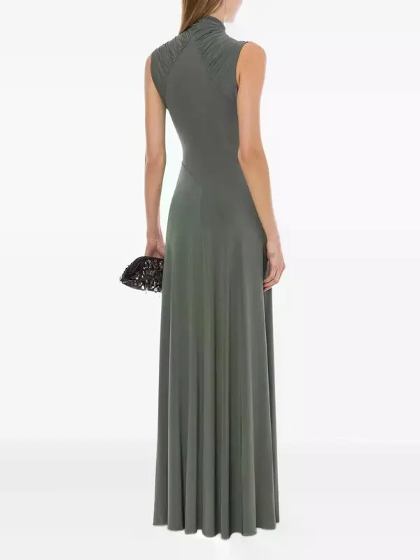 Alberta Ferretti Stretch Long Dress - Grey