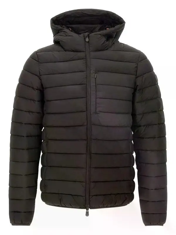 SAVE THE DUCK Hooded Quilted Jacket - Black