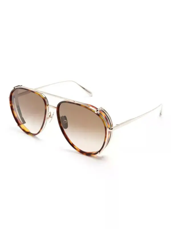 Linda Farrow Dimitri Pilot-frame Sunglasses