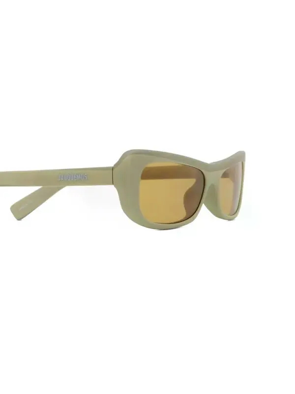 Jacquemus Rectangle-frame Sunglasses - Green