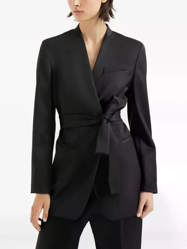 Brunello Cucinelli Belted Wrap Blazer