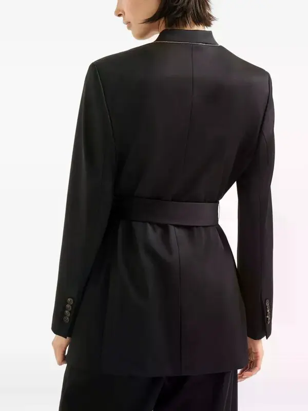 Brunello Cucinelli Belted Wrap Blazer