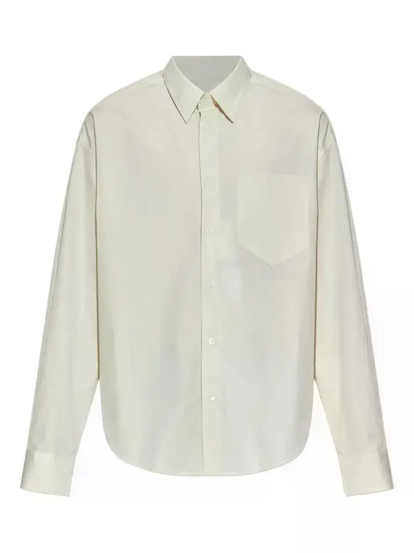 AMI Paris Heart-embroidered Long-sleeve Shirt