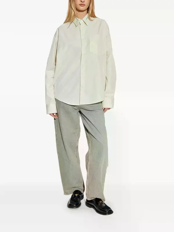 AMI Paris Heart-embroidered Long-sleeve Shirt