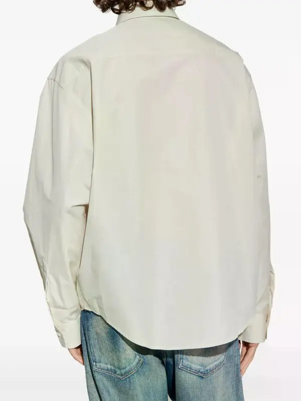 AMI Paris Heart-embroidered Long-sleeve Shirt