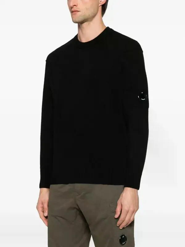 C.P. COMPANY Goggle-logo Crewneck Sweater