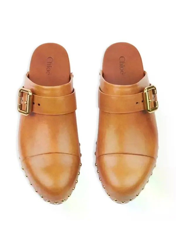 Chloé Jeannette Clogs - Brown