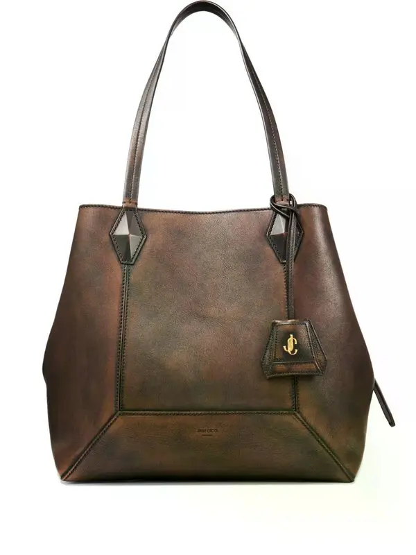 JIMMY CHOO Diamond Medium Leather Tote Bag