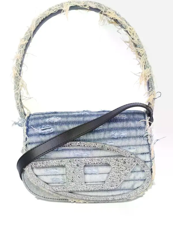 DIESEL® 1dr Crystal-embellished Denim Shoulder Bag