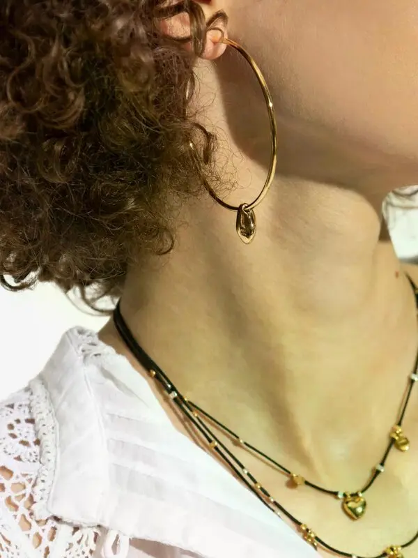 Isabel Marant Étoile Teardrop-detail Hoop Earrings