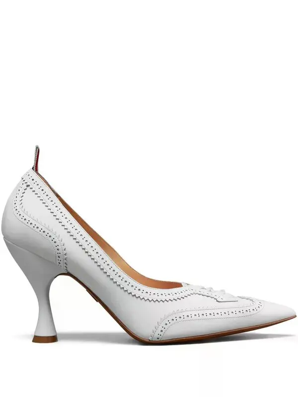 Thom Browne Soft Patent Wingtip Pumps 90mm - White