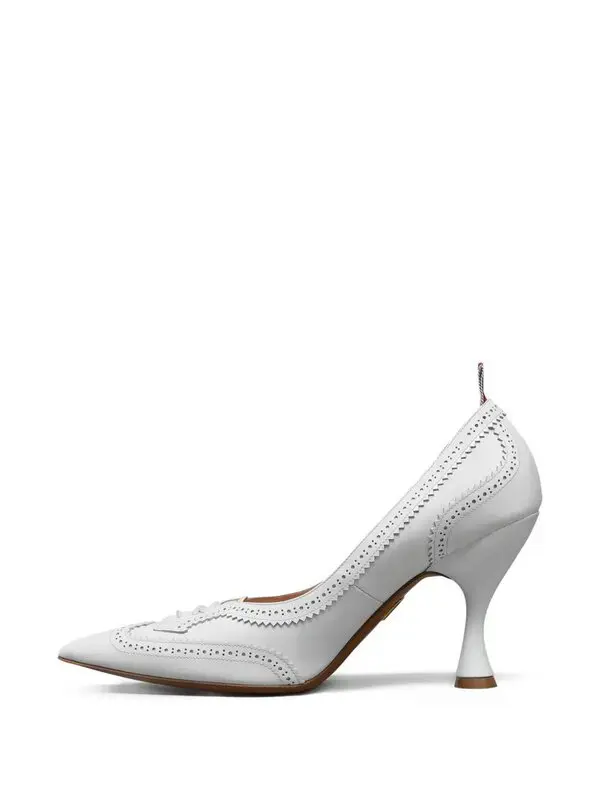 Thom Browne Soft Patent Wingtip Pumps 90mm - White