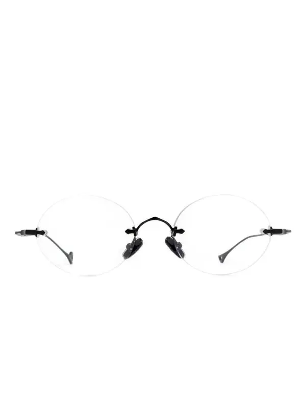 EYEPETIZER Rimless Round-frame Glasses - Black